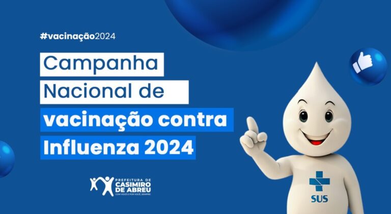 Vacinação contra a Influenza 2024 - Prefeitura de Casimiro de Abreu